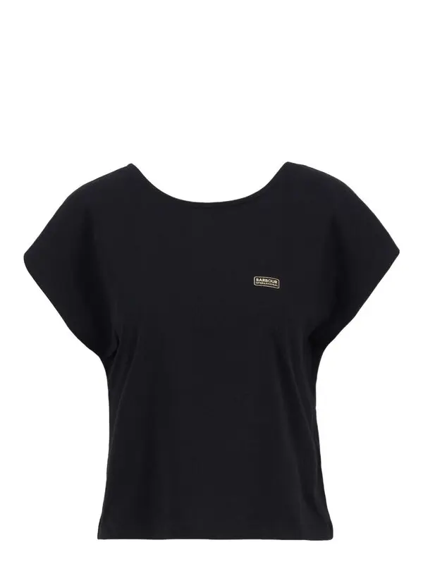 Barbour Sleeveless T-shirt With Back Ties - Black