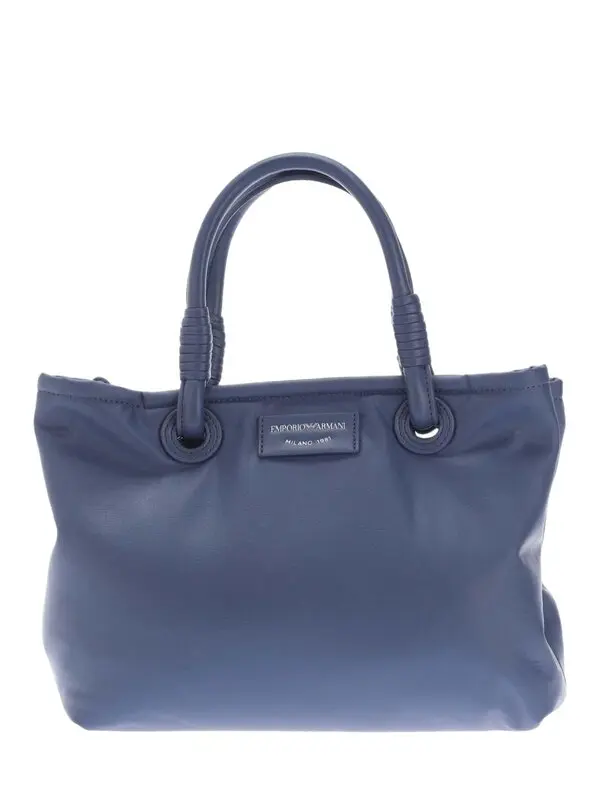 Emporio Armani Leather Handbag - Indigo
