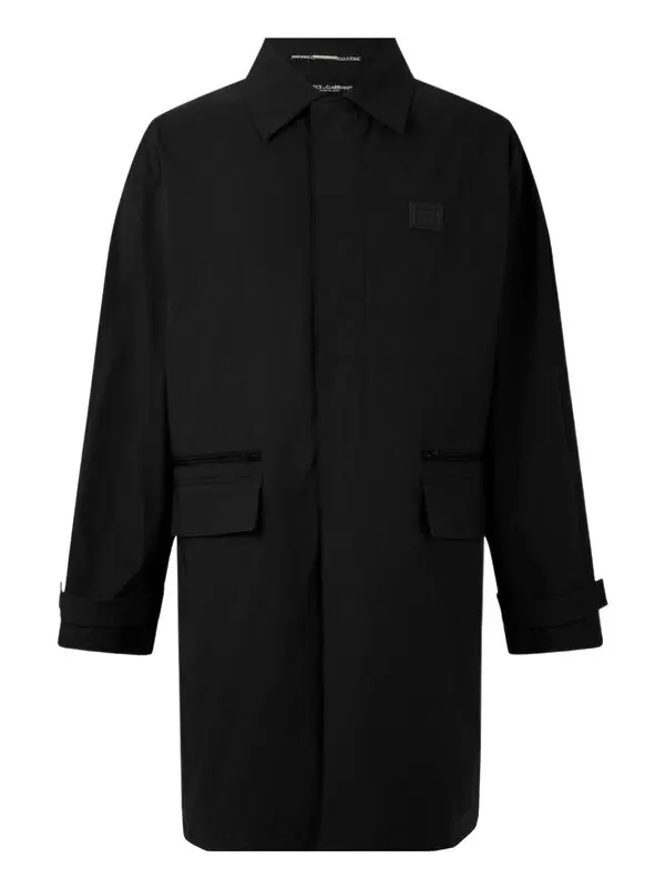Dolce & Gabbana Mid-length Travel Coat - Black