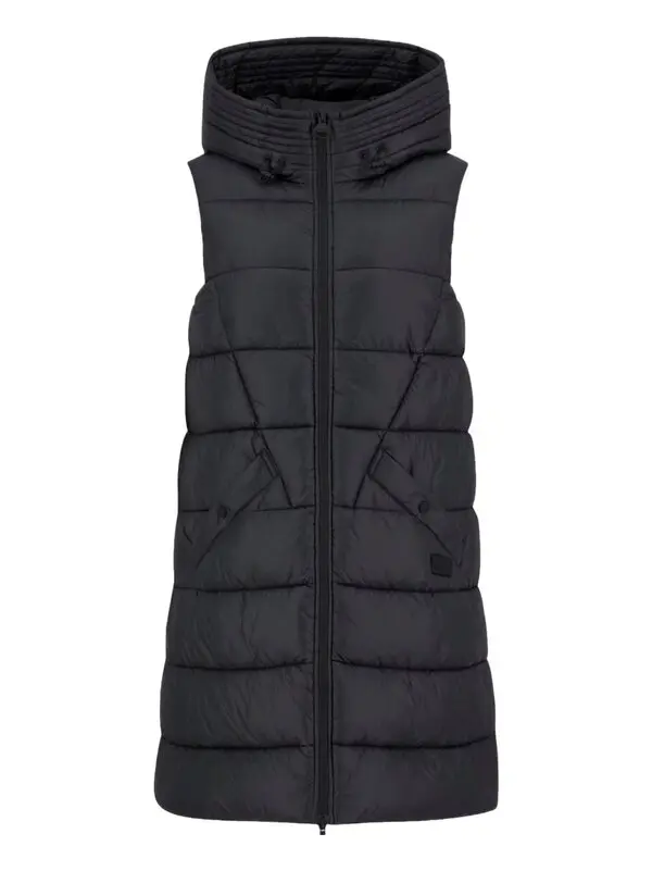 Barbour Cecilla Long Gilet With Funnel Neck - Black