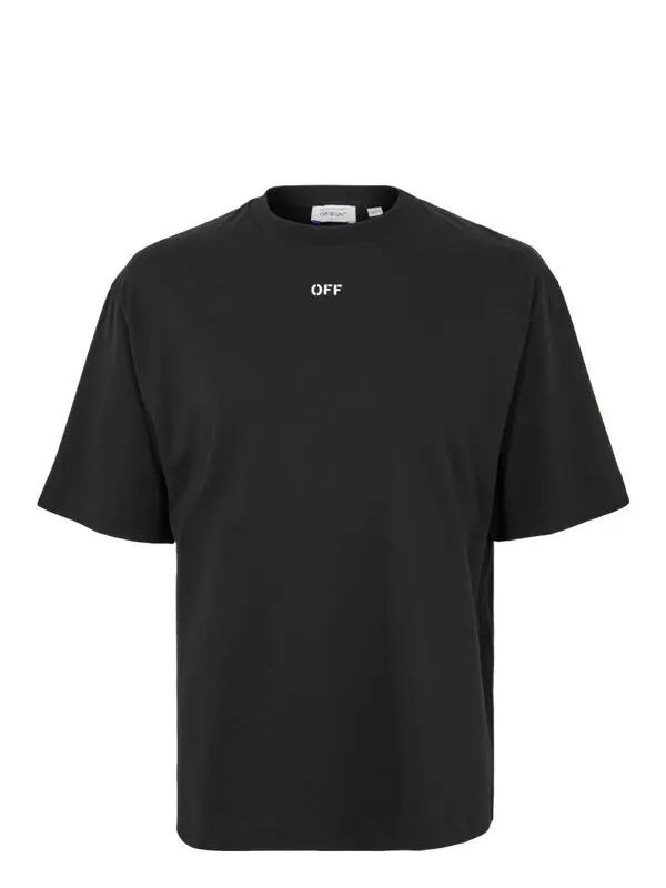 Off-White Logo Crew Neck T-shirt - Black