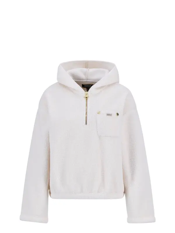 Barbour Lola Fleece Hoodie - White