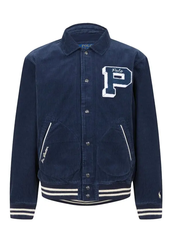 Polo Ralph Lauren Corduroy Varsity Jacket - Black
