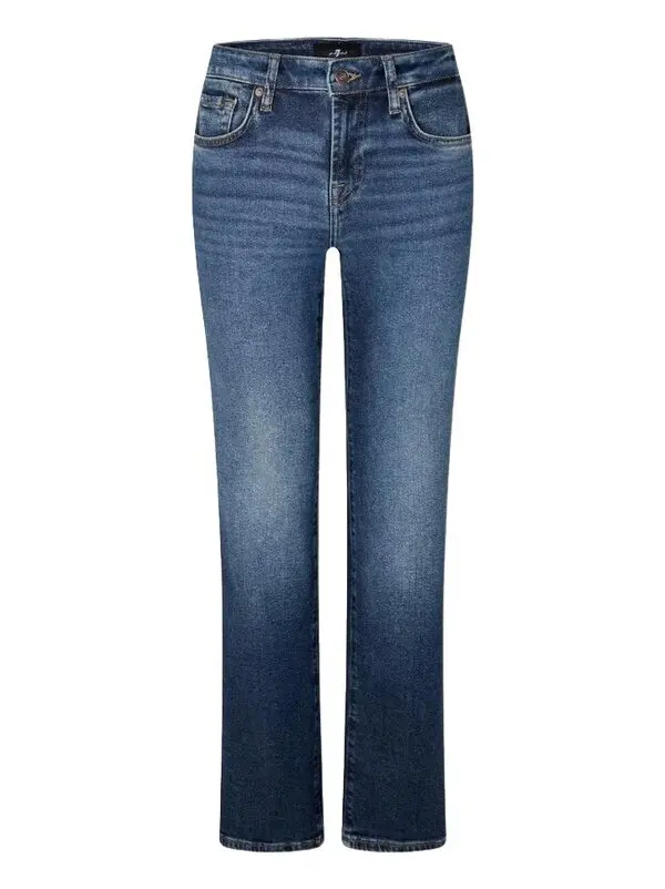 7 For All Mankind Belt Loop Jeans - Dark Blue