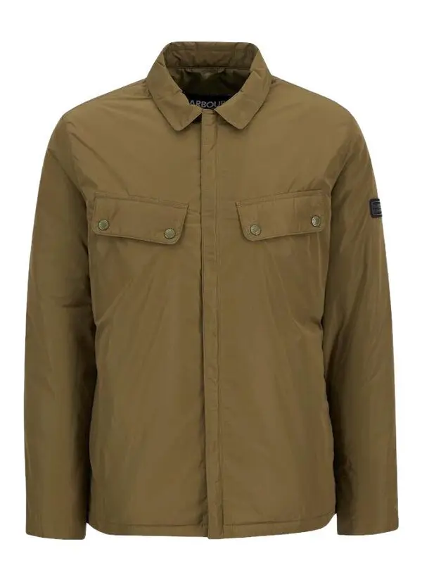 Barbour Shirt Style Zip-up Jacket - Light Sage