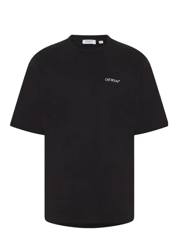 Off-White Logo Short Sleeve T-shirt - Black