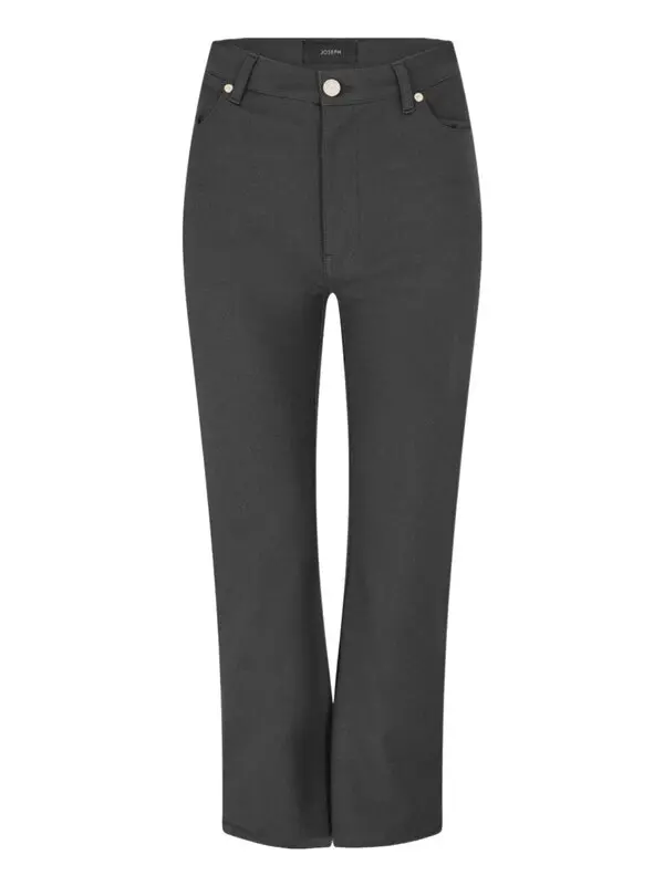 JOSEPH Duke Wide Leg Trousers - Smoke