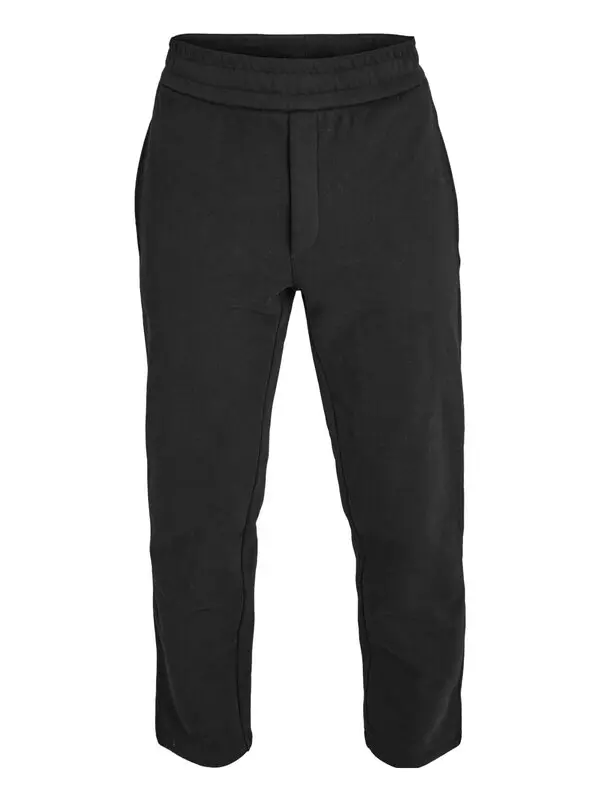 Moncler Relaxed-fit Trousers With Elasticated Waistband - Black