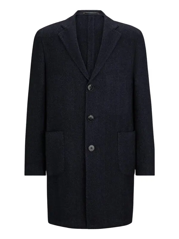Hugo Boss Single Breasted Notched Lapel Blazer - Black