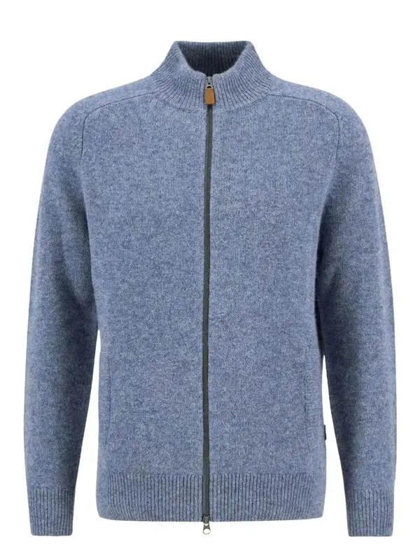 Barbour Zip Up Jumper - Blue