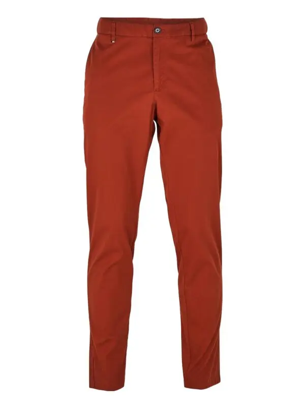 Hugo Boss Slim-fit Cotton Trousers - Red