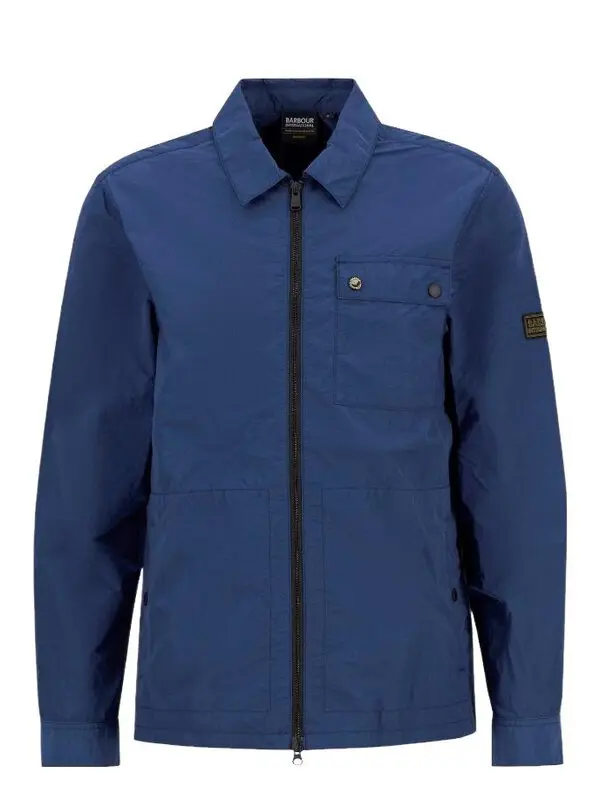 Barbour Long-sleeve Shirt Jacket With Zipper Closure - Blue
