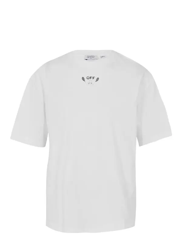 Off-White Logo Crew Neck T-shirt - White