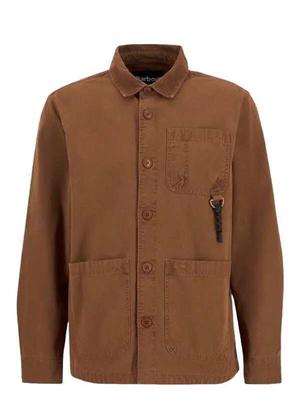 Barbour Shirt Jacket With Patch Pocket - Umber
