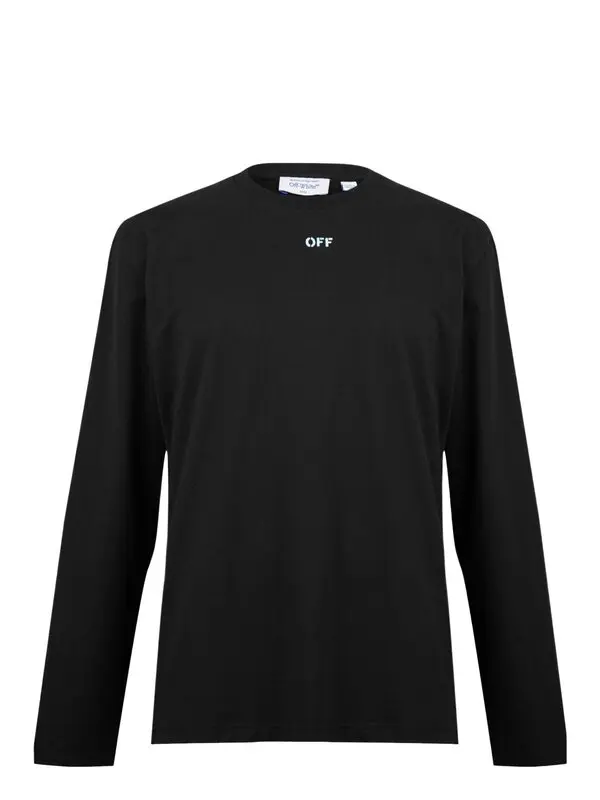 Off-White Logo Long Sleeve T-shirt - Black
