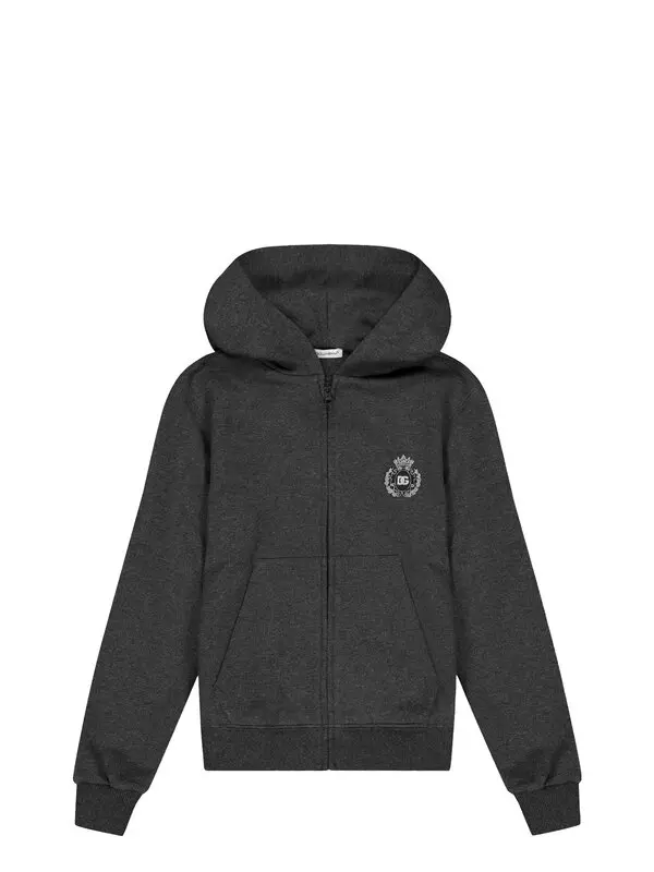 Dolce & Gabbana Zip-up Hoodie - Black