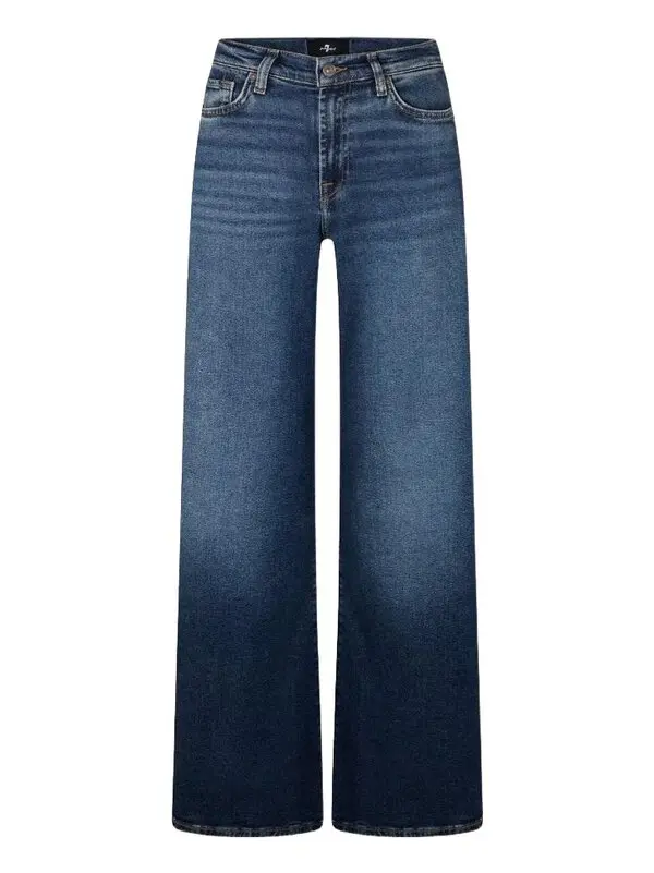 7 For All Mankind Belt Loop Jeans - Blue