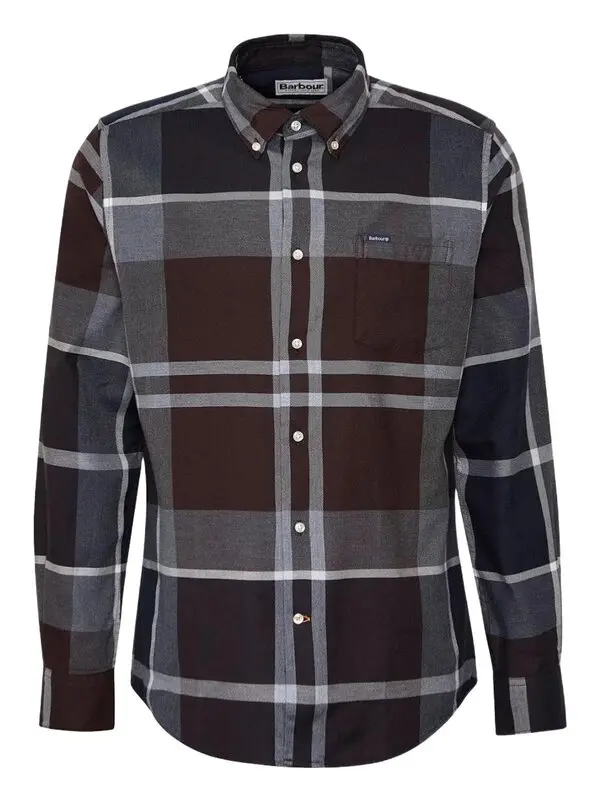 Barbour Long Sleeve Patterned Shirt - Black