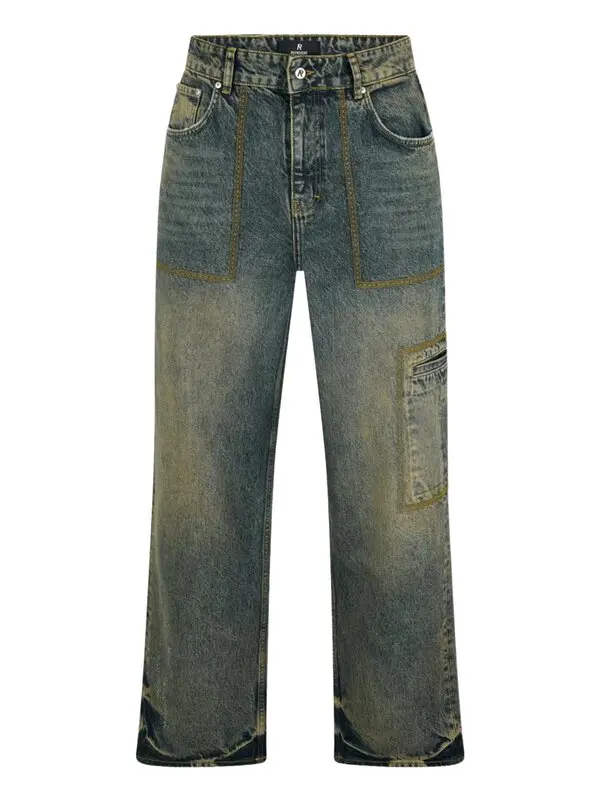 REPRESENT Straight-leg Jeans With Multiple Pockets - Black