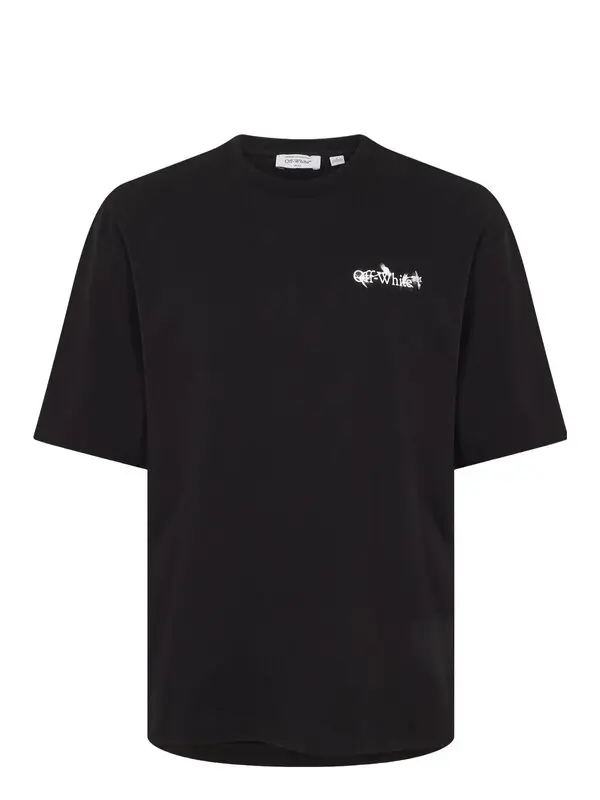 Off-White Logo Short Sleeve T-shirt - Black