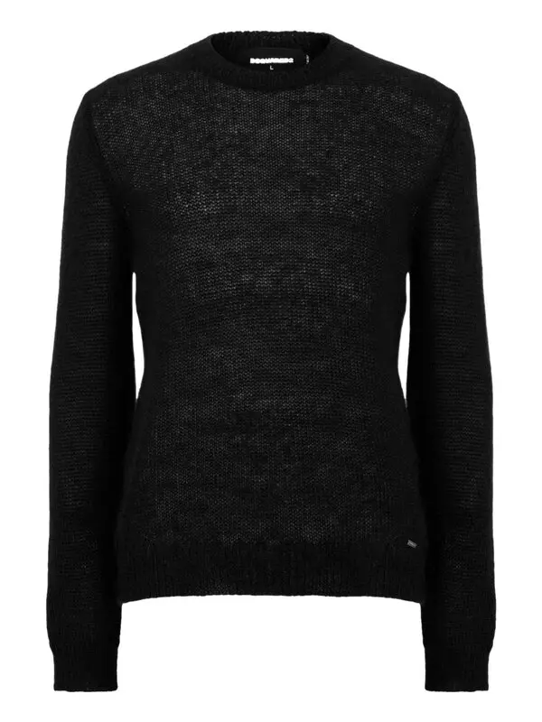 Dsquared2 Crew-neck Knit Sweater - Black