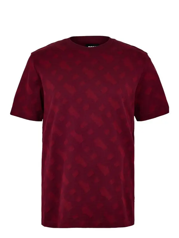 Hugo Boss Logo Crew-neck T-shirt - Red