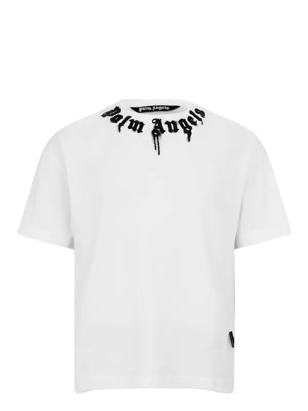 Palm Angels Logo Short-sleeved T-shirt - White