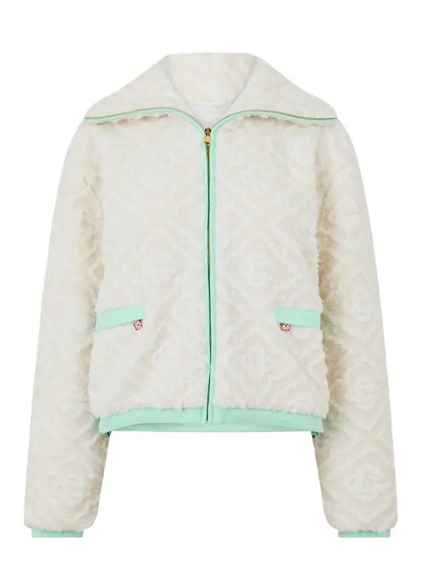 Casablanca Alphabet Jacquard Casual Jacket - White