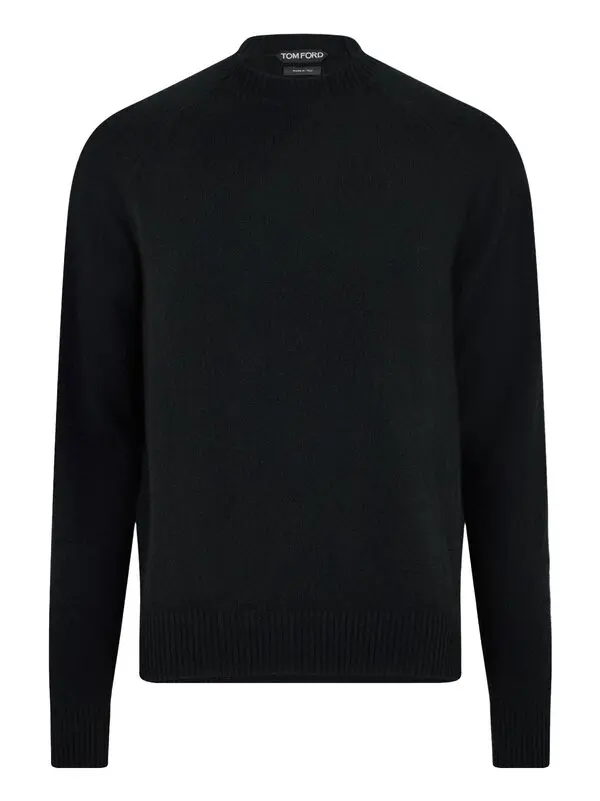 TOM FORD Crew Neck Knit Sweater - Black
