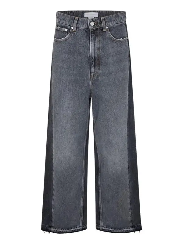 Stella McCartney Wide-leg High-rise Denim Jeans - Gray