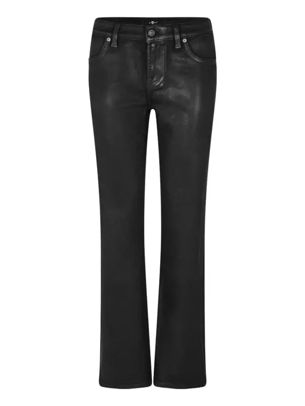 7 For All Mankind Calie Straight Leg Jeans - Black