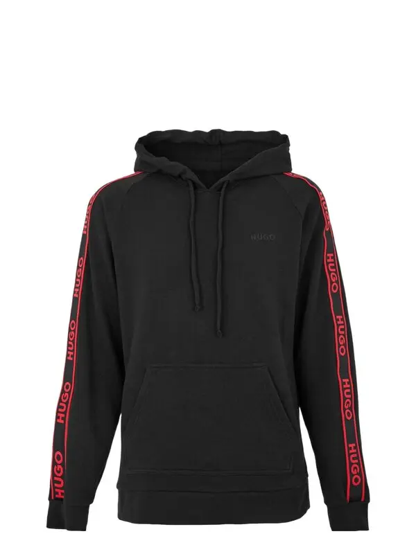 Hugo Boss Liam Hoodie With Logo Detailing - Black