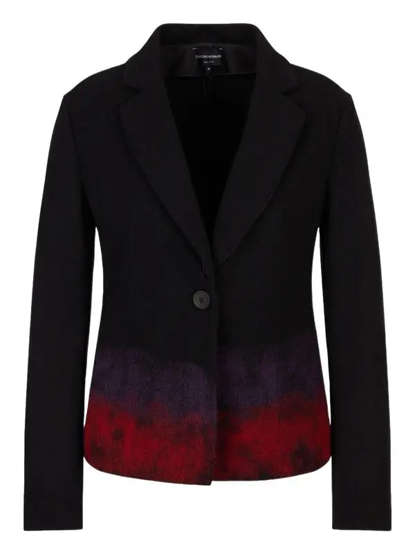 Emporio Armani Single-breasted Suit Jacket - Black