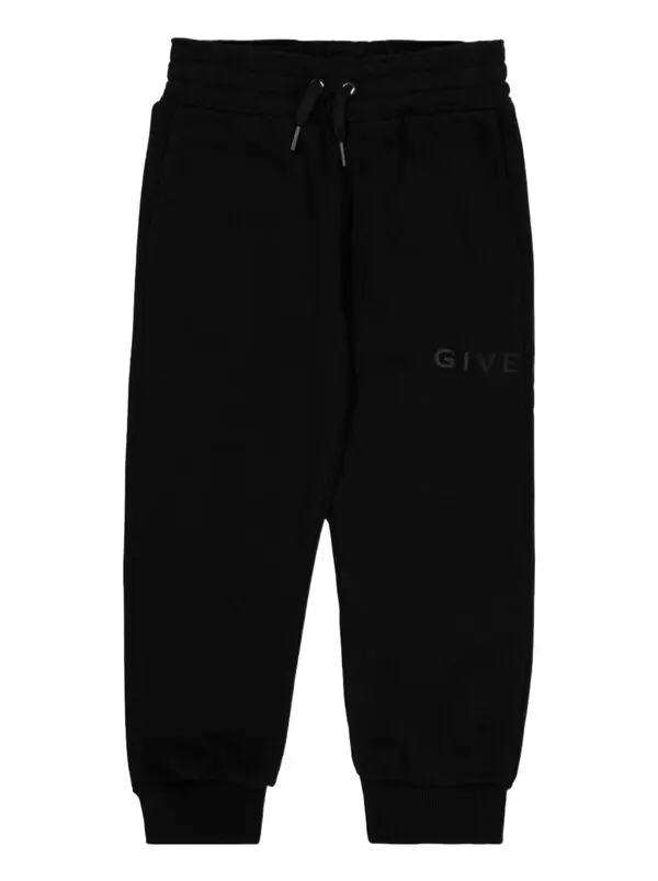 Givenchy Jogger Pants With Leg Print - Black
