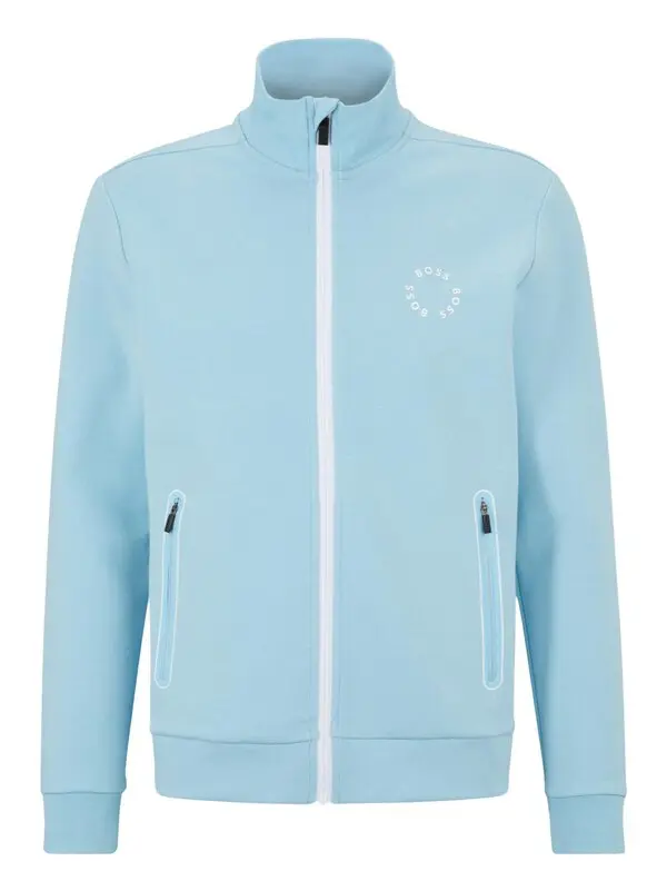 Hugo Boss Hooded Zip-up Track Jacket - Blue