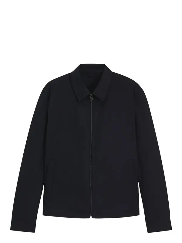 Hugo Boss Cotton-blend Zip Blazer - Black