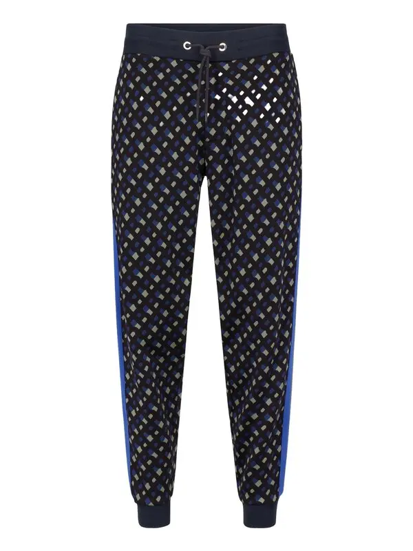 Hugo Boss Patterned Jogger Pants - Black