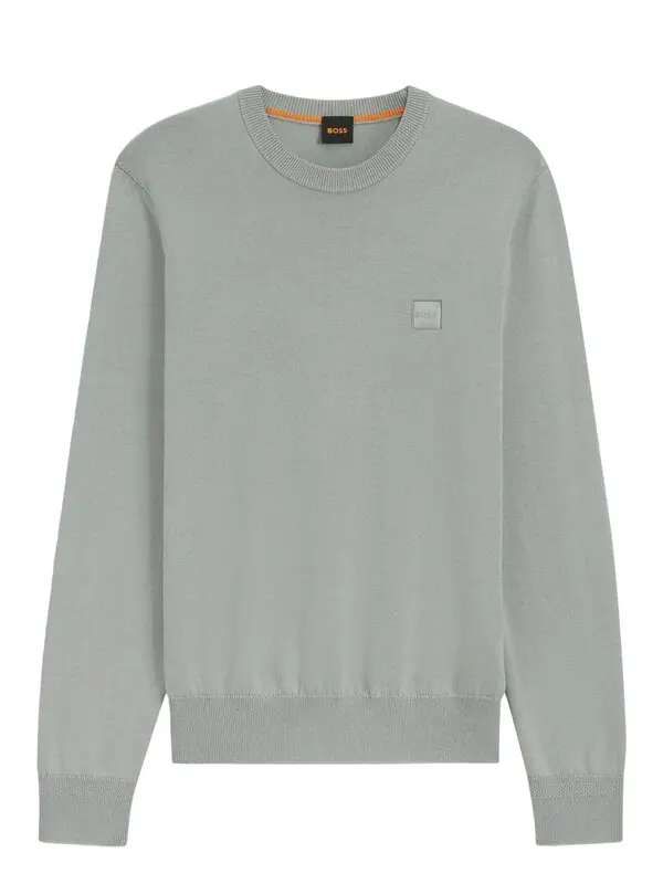Hugo Boss Long Sleeve Crew Neck Jumper - Gray