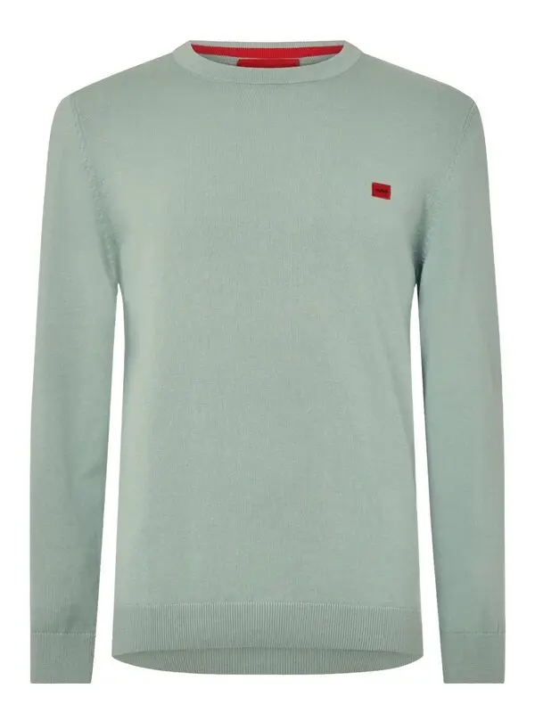 Hugo Boss Round-neck Knitted Top - Gray