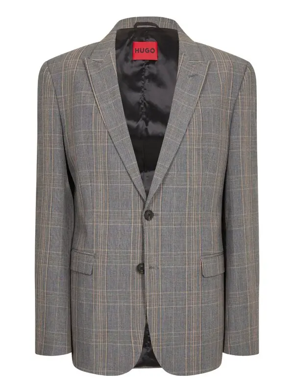 Hugo Boss Classic Check Blazer - Gray