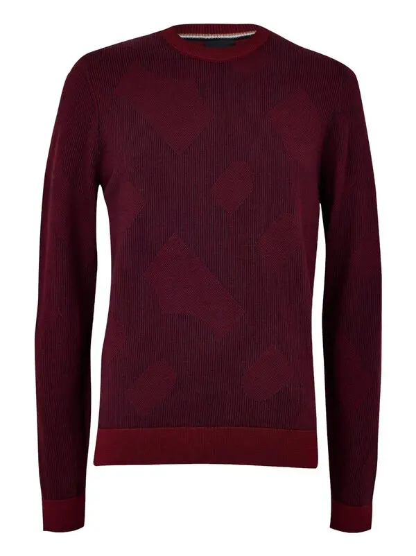 Hugo Boss Boss Wool Crew Neck Jumper - Brown