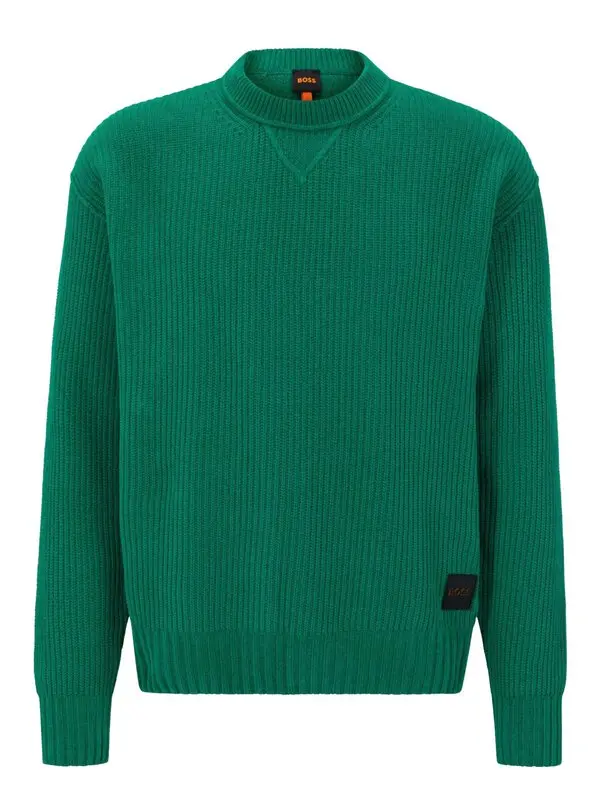 Hugo Boss Crew Neck Knit Sweater - Green