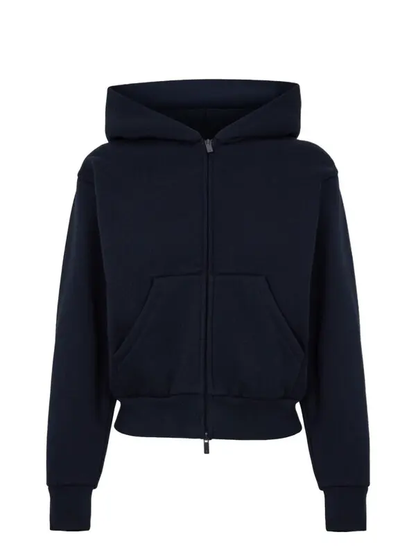 Fear Of God Zipper Hooded Sweatshirt - Black