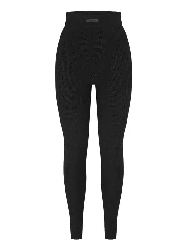 Fear Of God Waffle Logo Leggings - Black