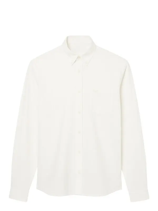 Lacoste Regular-fit Cotton Jersey Shirt - Cream