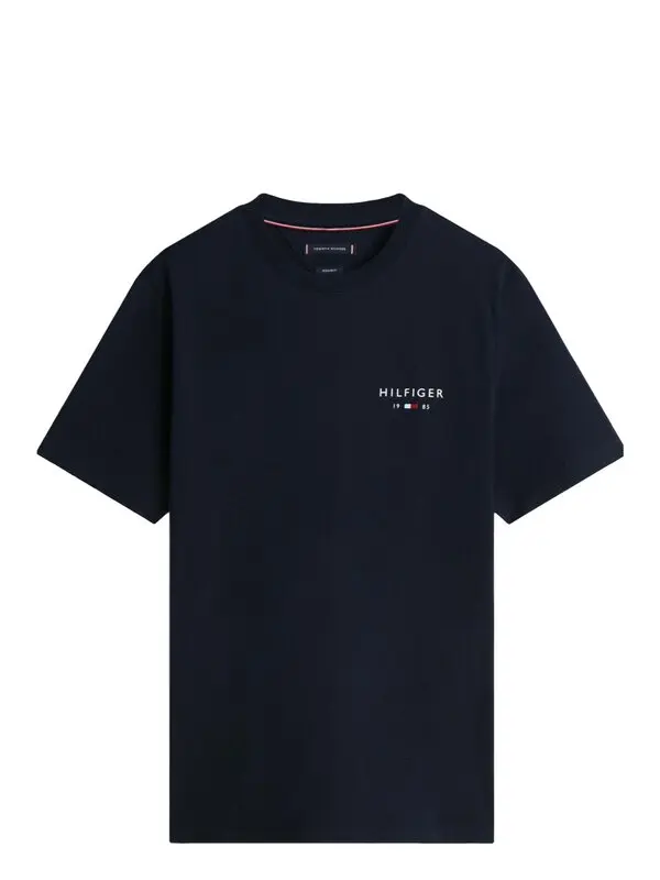 Tommy Hilfiger Logo Short Sleeve T-shirt - Black