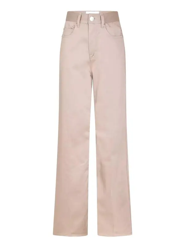 AMI Paris Straight Leg Trousers - Nude