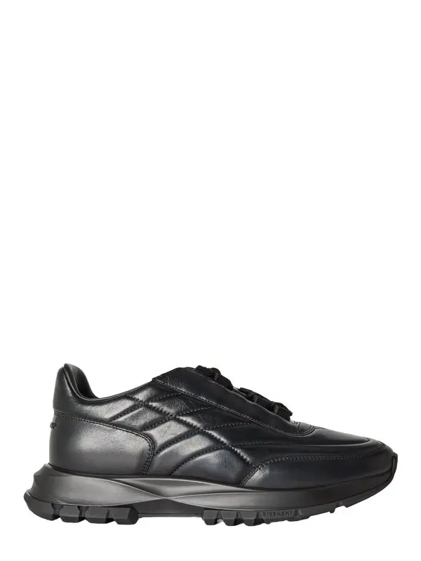 Givenchy Quilted Leather Lace-up Sneakers - Black