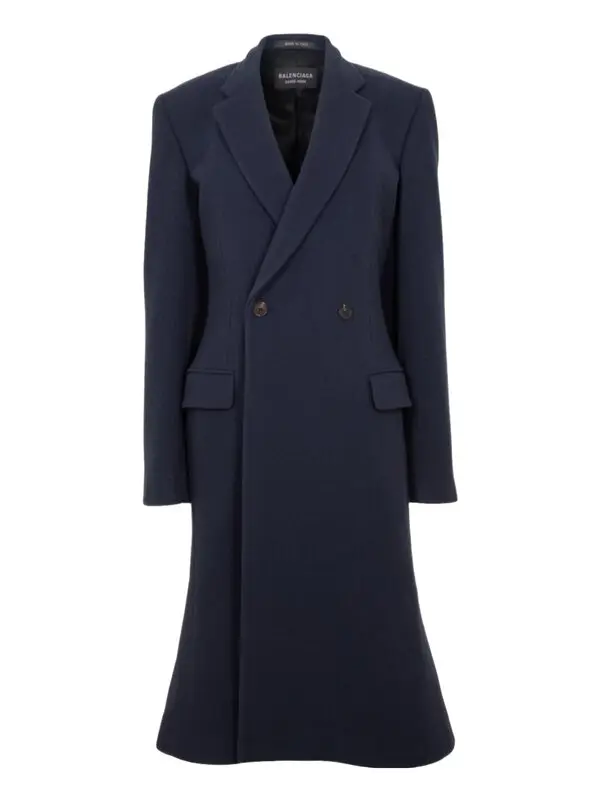Balenciaga Ballet Godet Overcoat - Black
