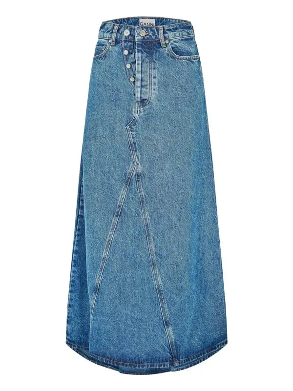 GANNI Dnm Maxi Skrt Ld99 - Blue